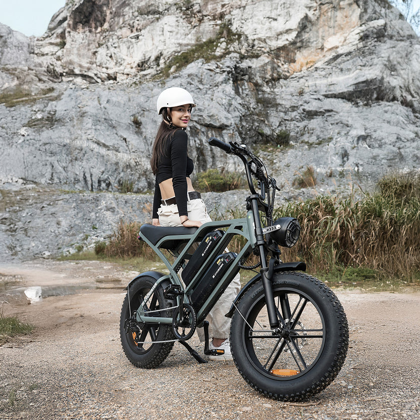 CycHunter Moped-Style Ebike – CYCROWN